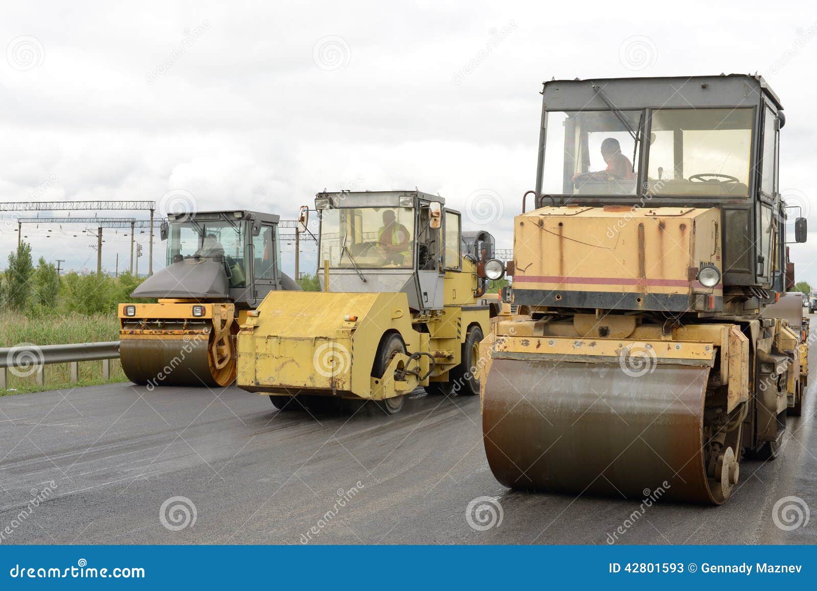 Road Construction Equipment Stock Image - Image of business, level ...