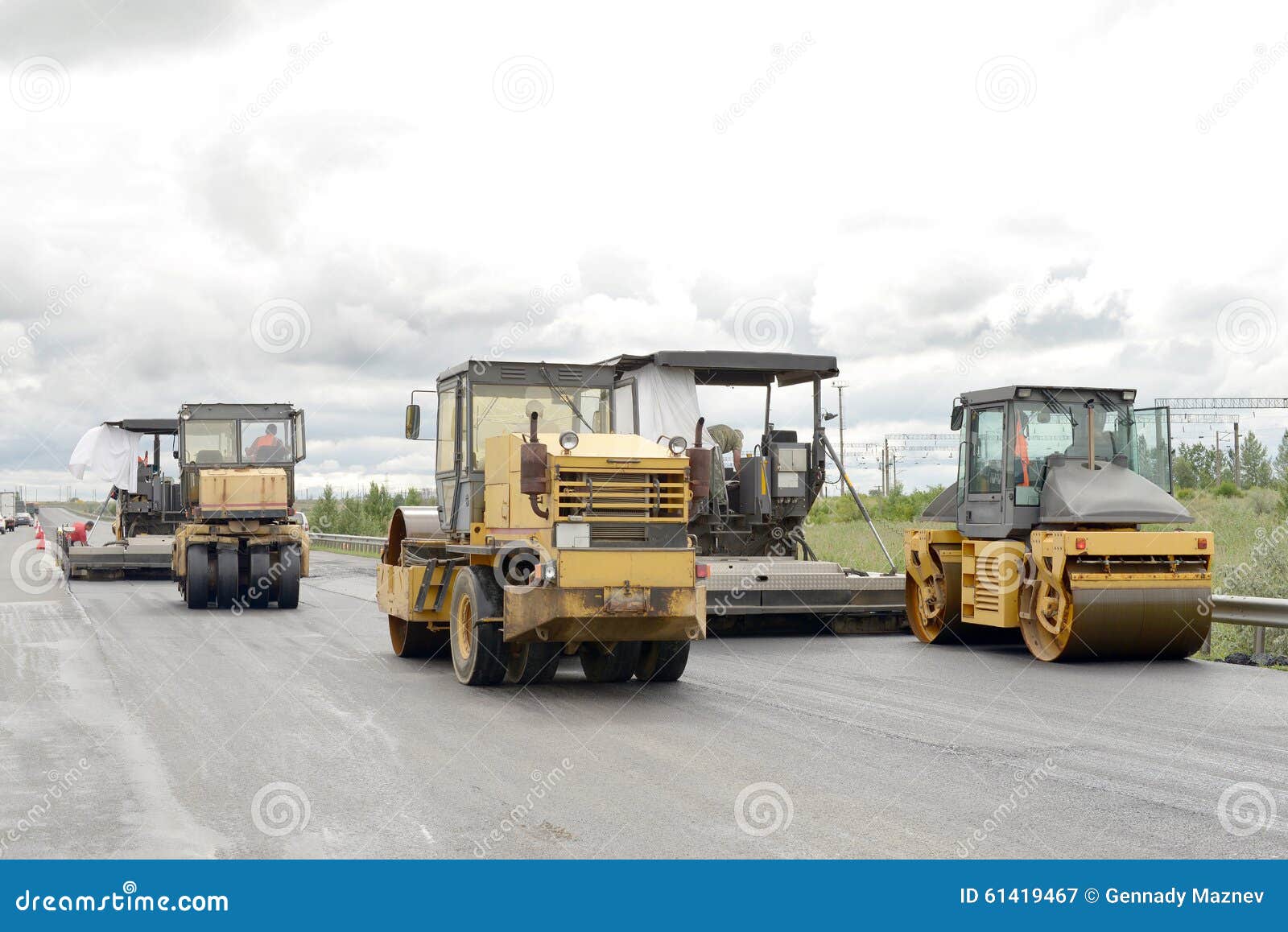 Road Construction Equipment Stock Image - Image of land, mode: 61419467