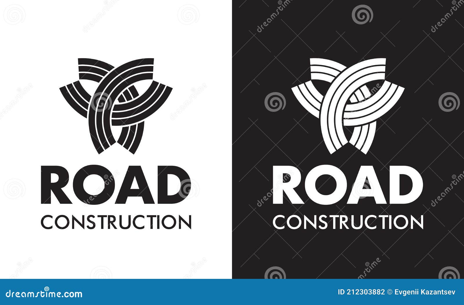 Road Construction Logo. Identity Design, Travel Theme Stock Vector ...