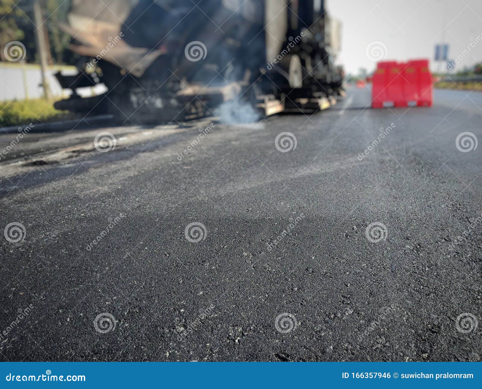 Road Construction with the Method of Burning Asphalt and Mixing ...