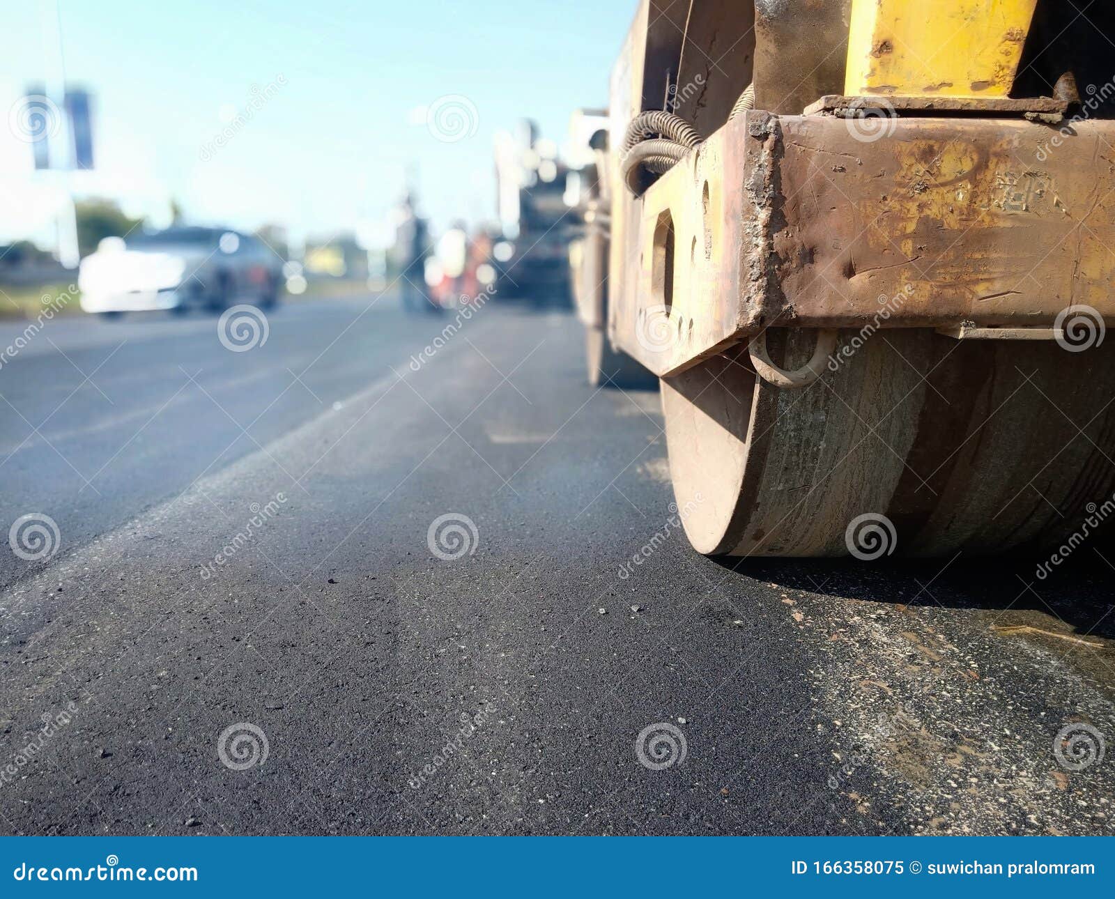 Road Construction with the Method of Burning Asphalt and Mixing ...