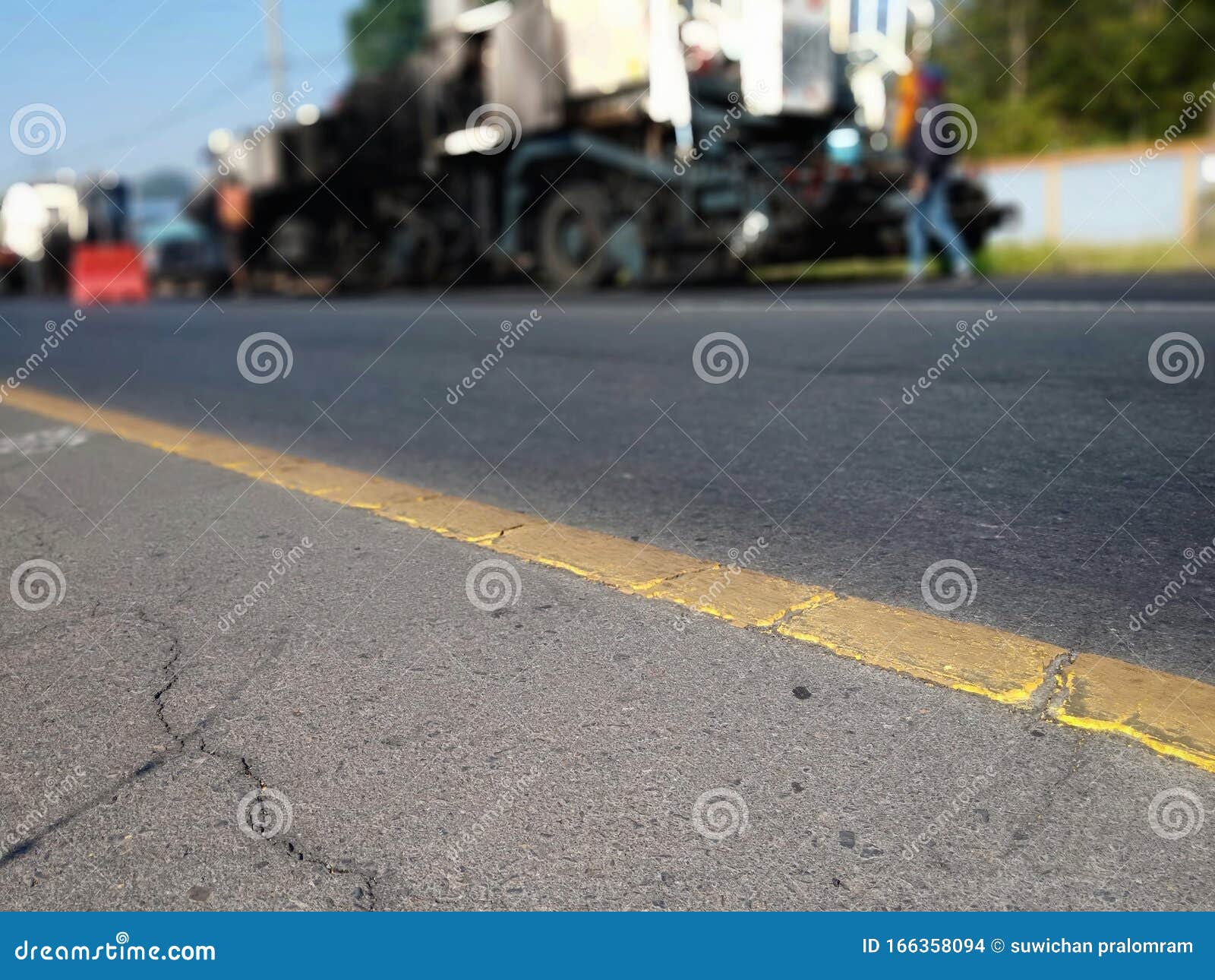 Road Construction with the Method of Burning Asphalt and Mixing ...