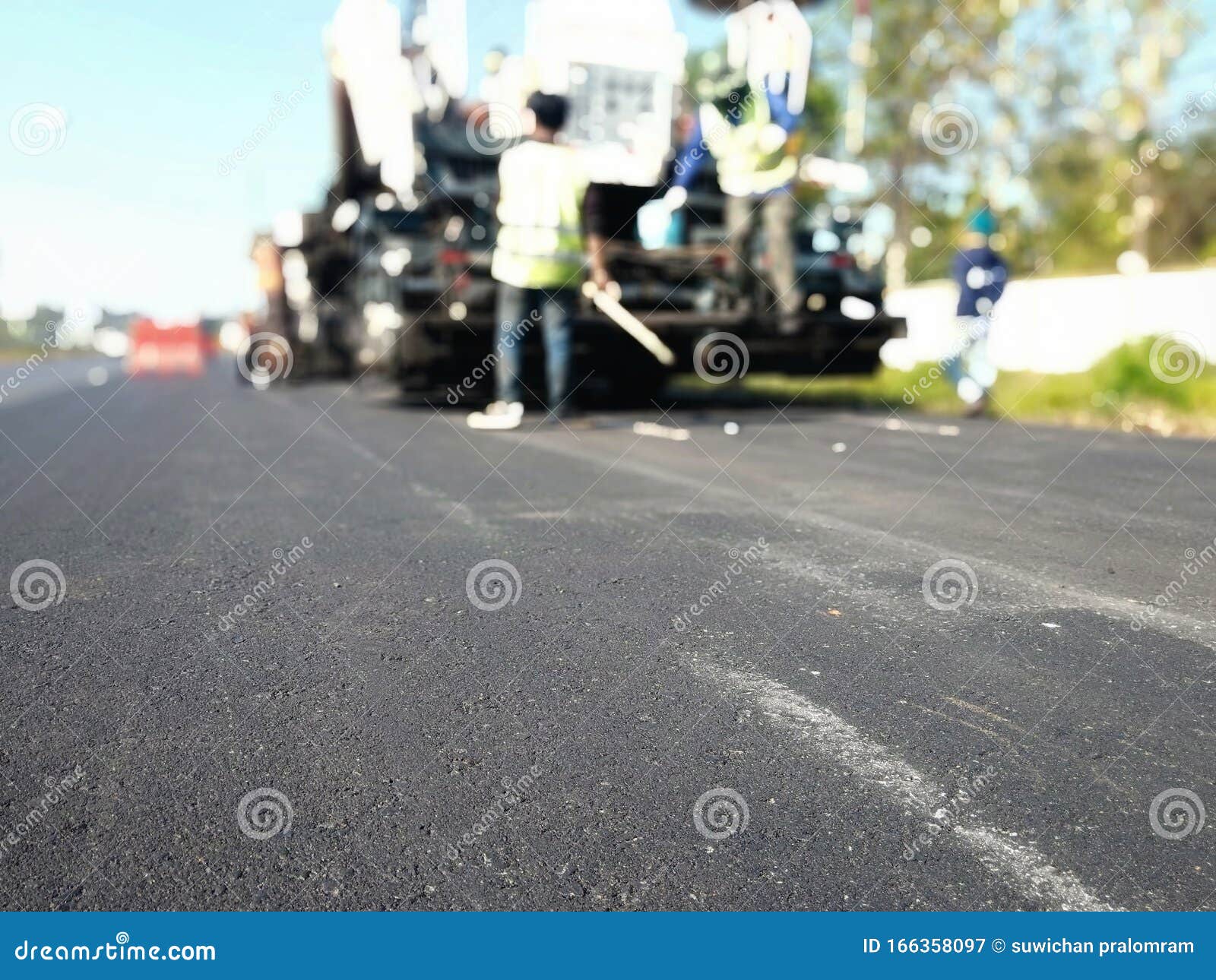 Road Construction with the Method of Burning Asphalt and Mixing ...