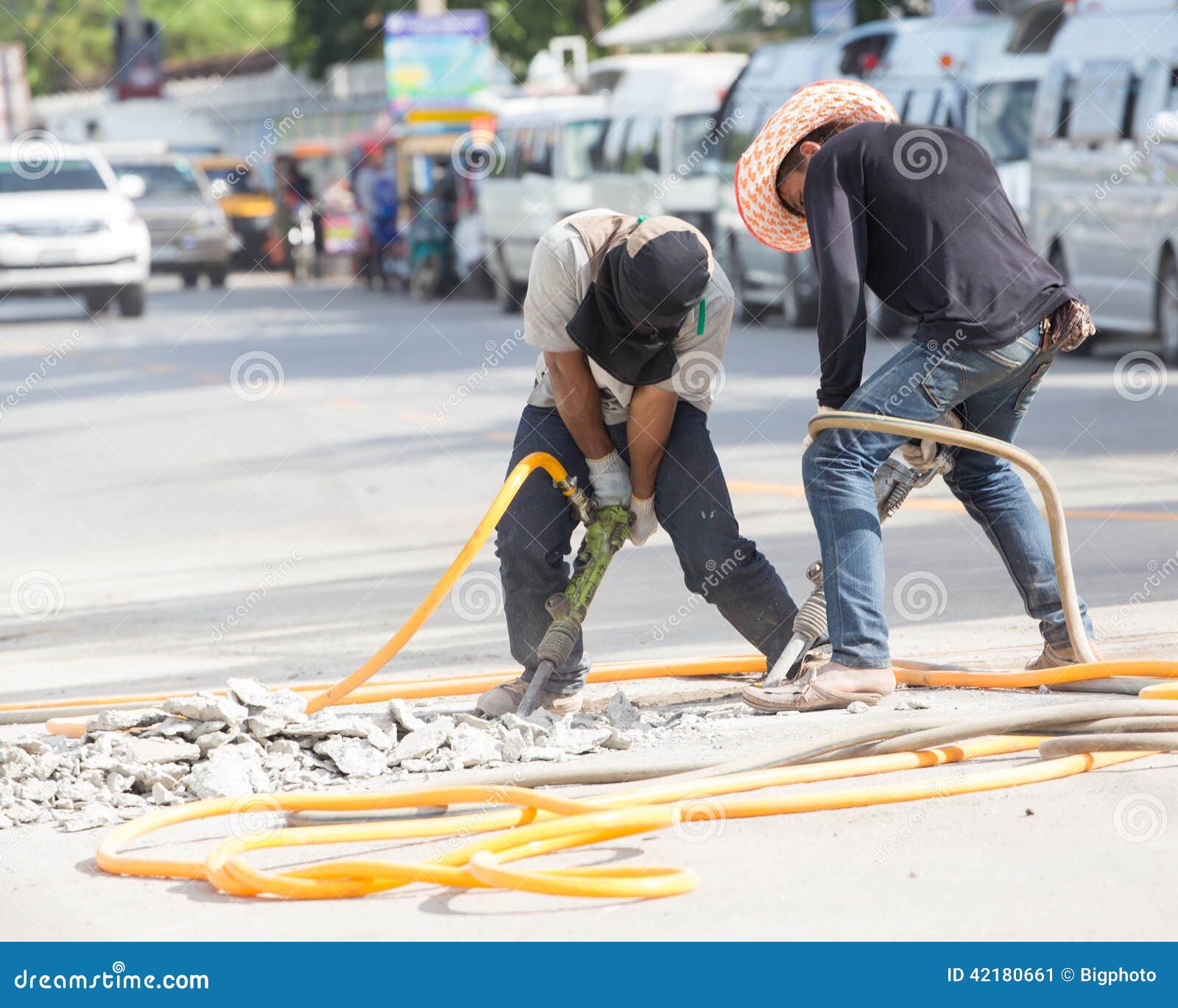 Pneumatic Drill Royalty-Free Stock Photography | CartoonDealer.com ...