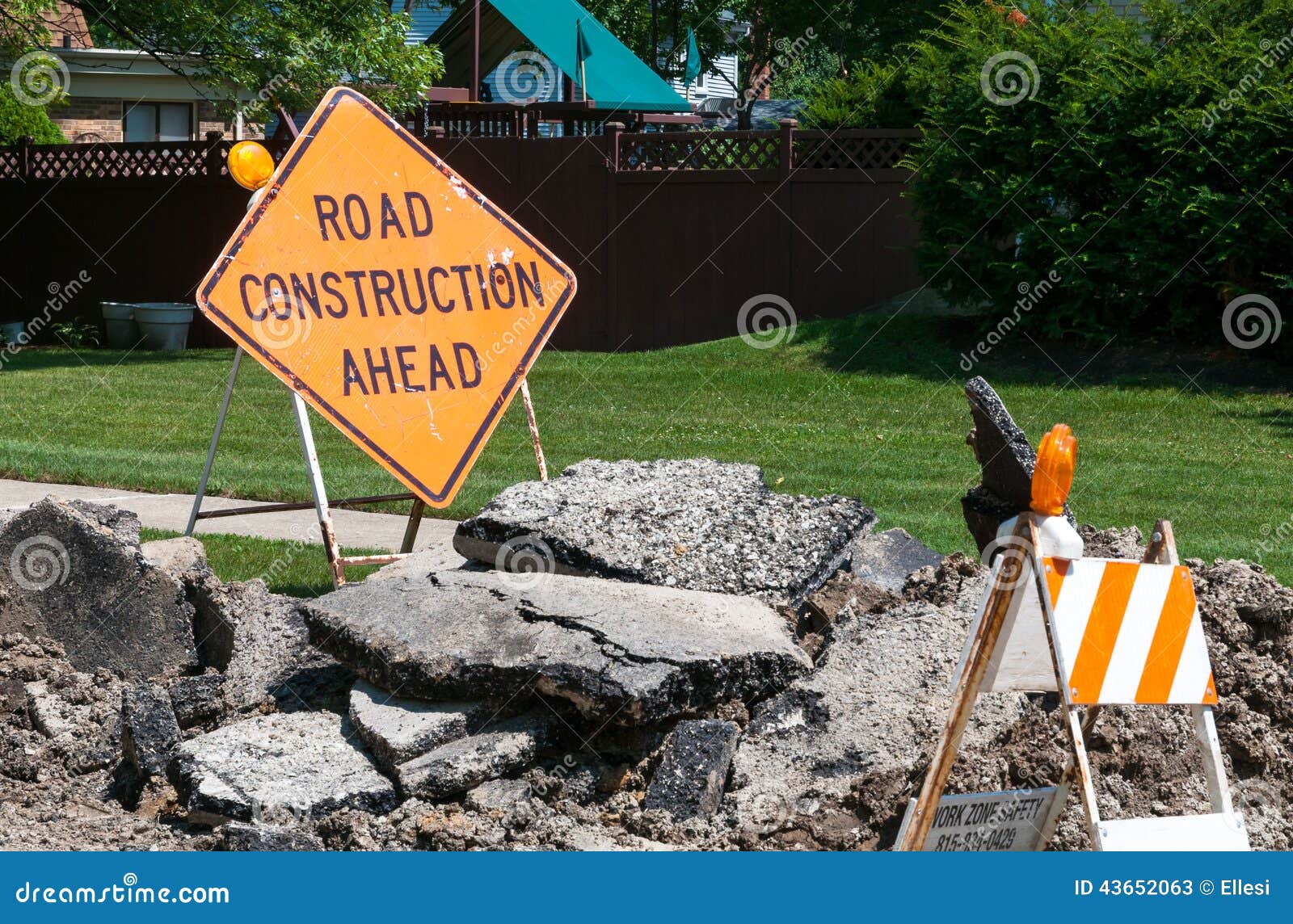 Road Construction sign stock image. Image of travel, roadblock - 43652063