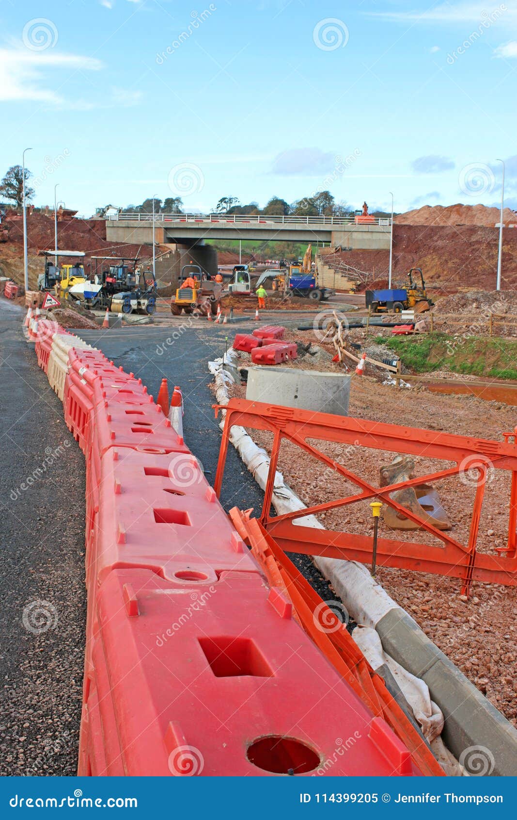 Road construction site stock image. Image of heavy, foundation - 114399205