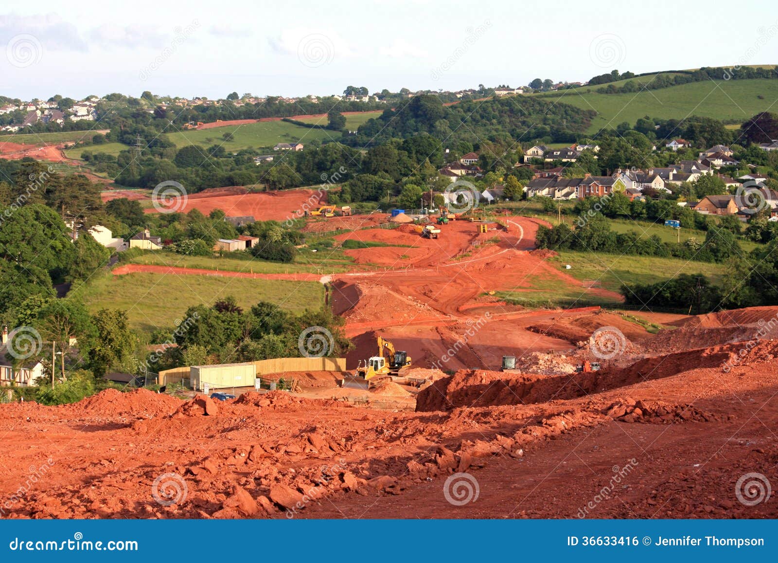 Road construction site stock photo. Image of industrial - 36633416