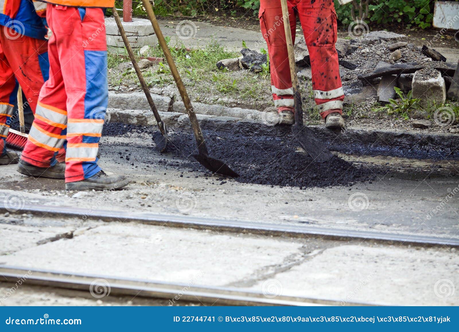 Road construction teamwork stock image. Image of engineering - 22744741
