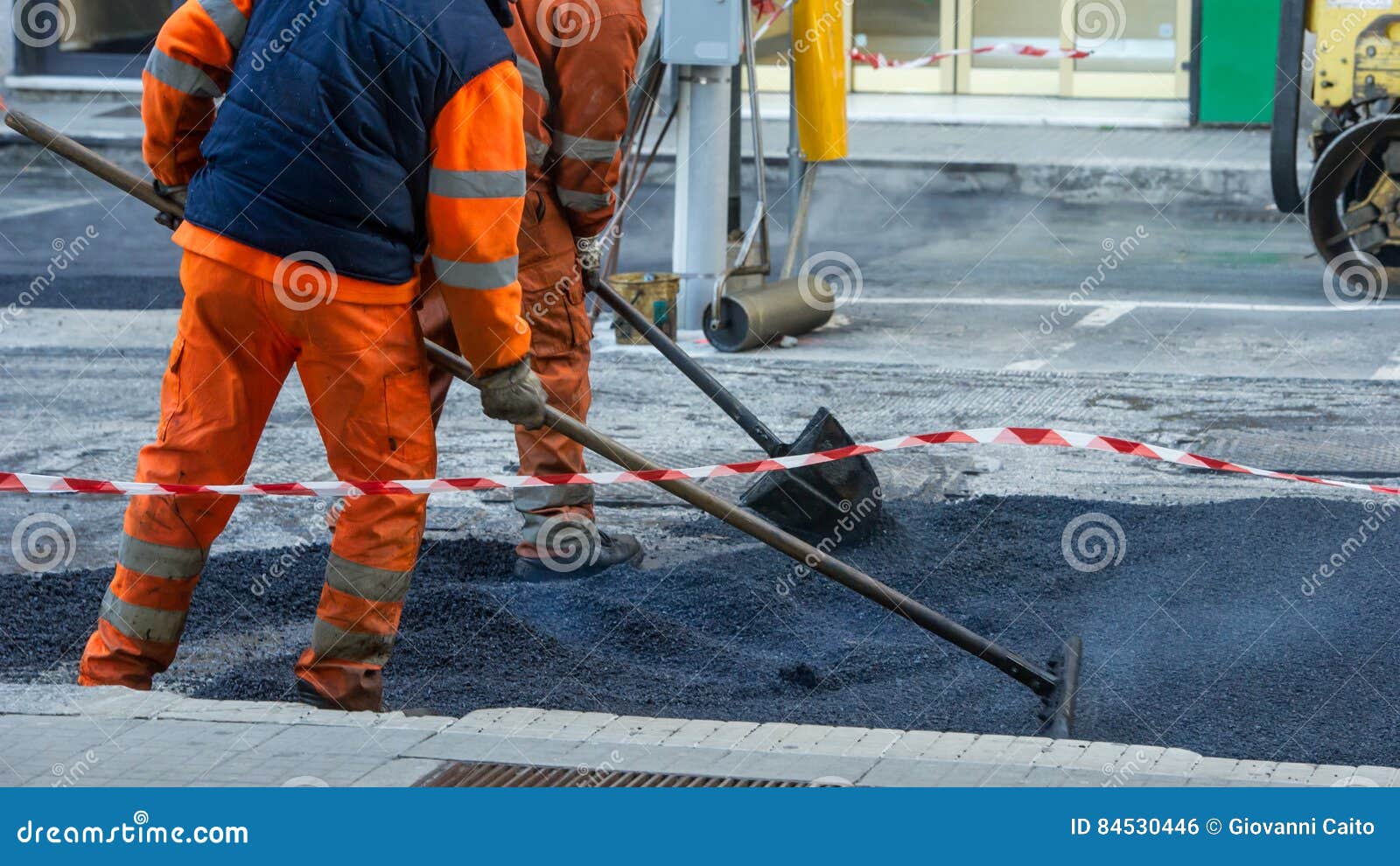 Road Construction, Teamwork Stock Photo - Image of team, profession ...