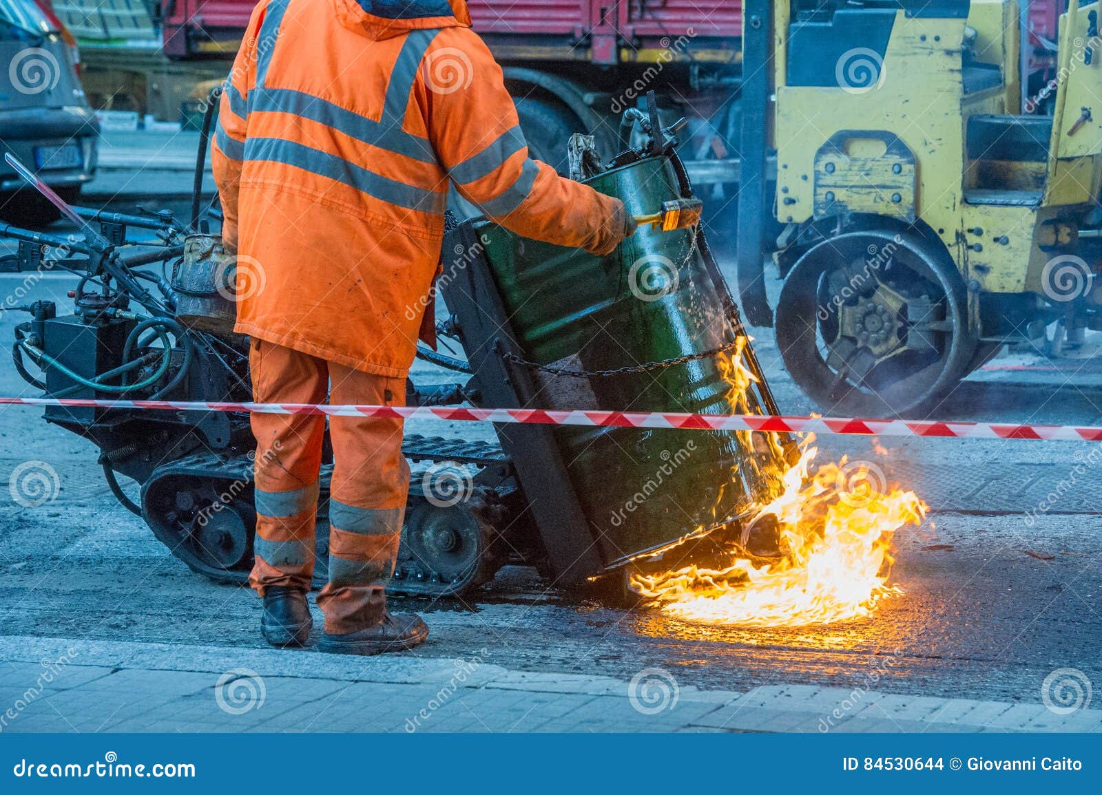 Road Construction, Teamwork Stock Photo - Image of street, people: 84530644
