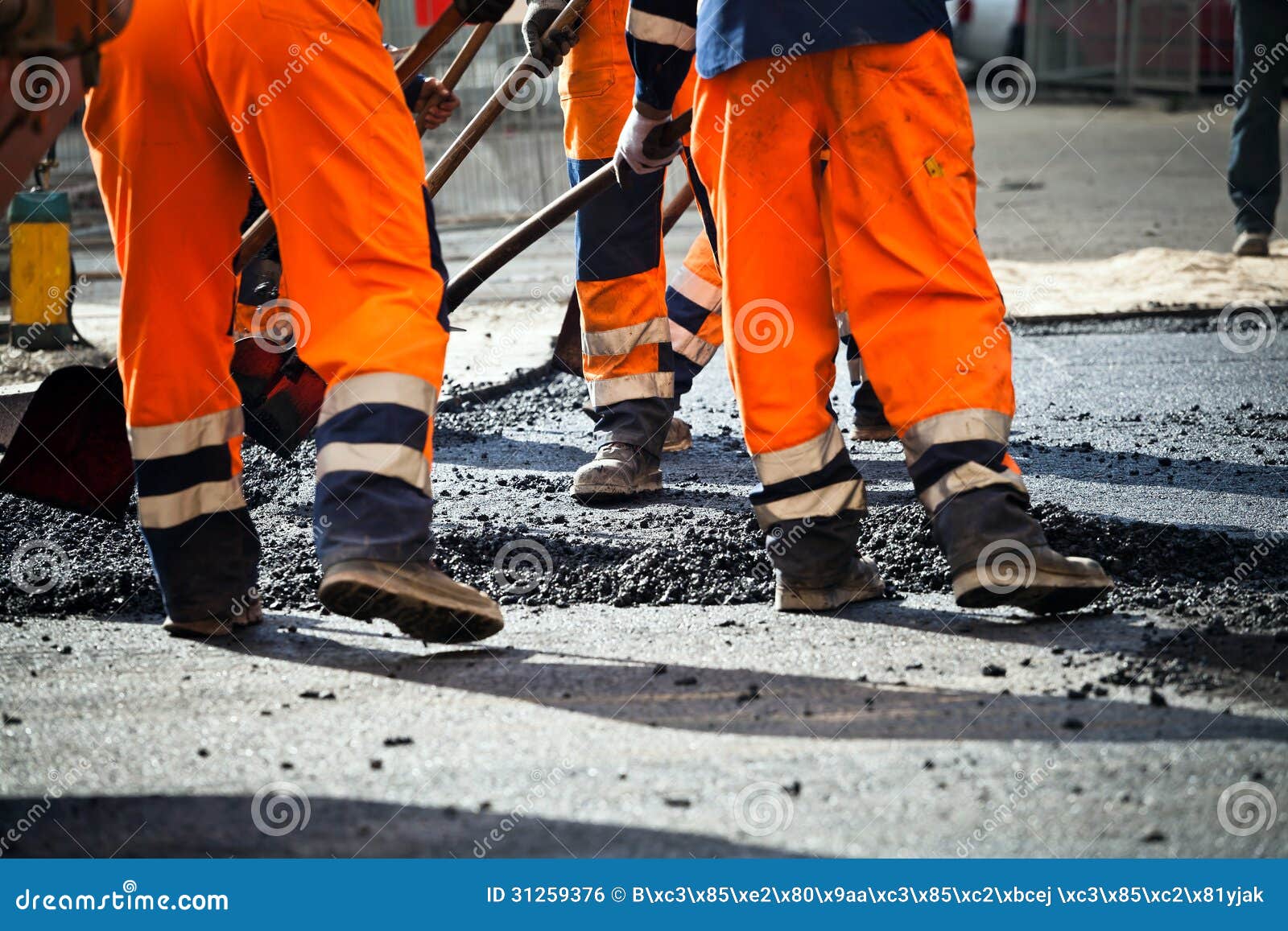 Road Construction, Teamwork Stock Photo - Image of railway, site: 31259376