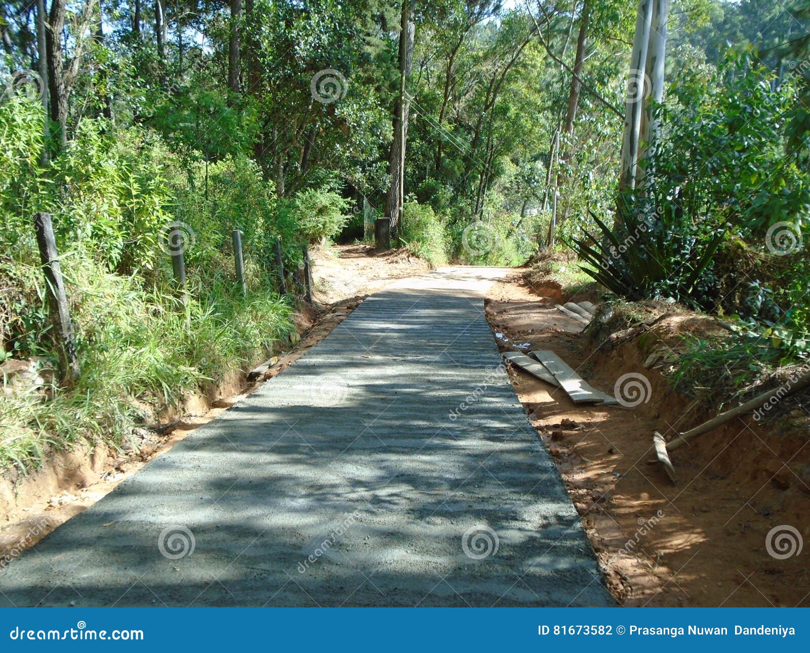 Road Construction in a Village in Sri Lanka Stock Photo - Image of ...