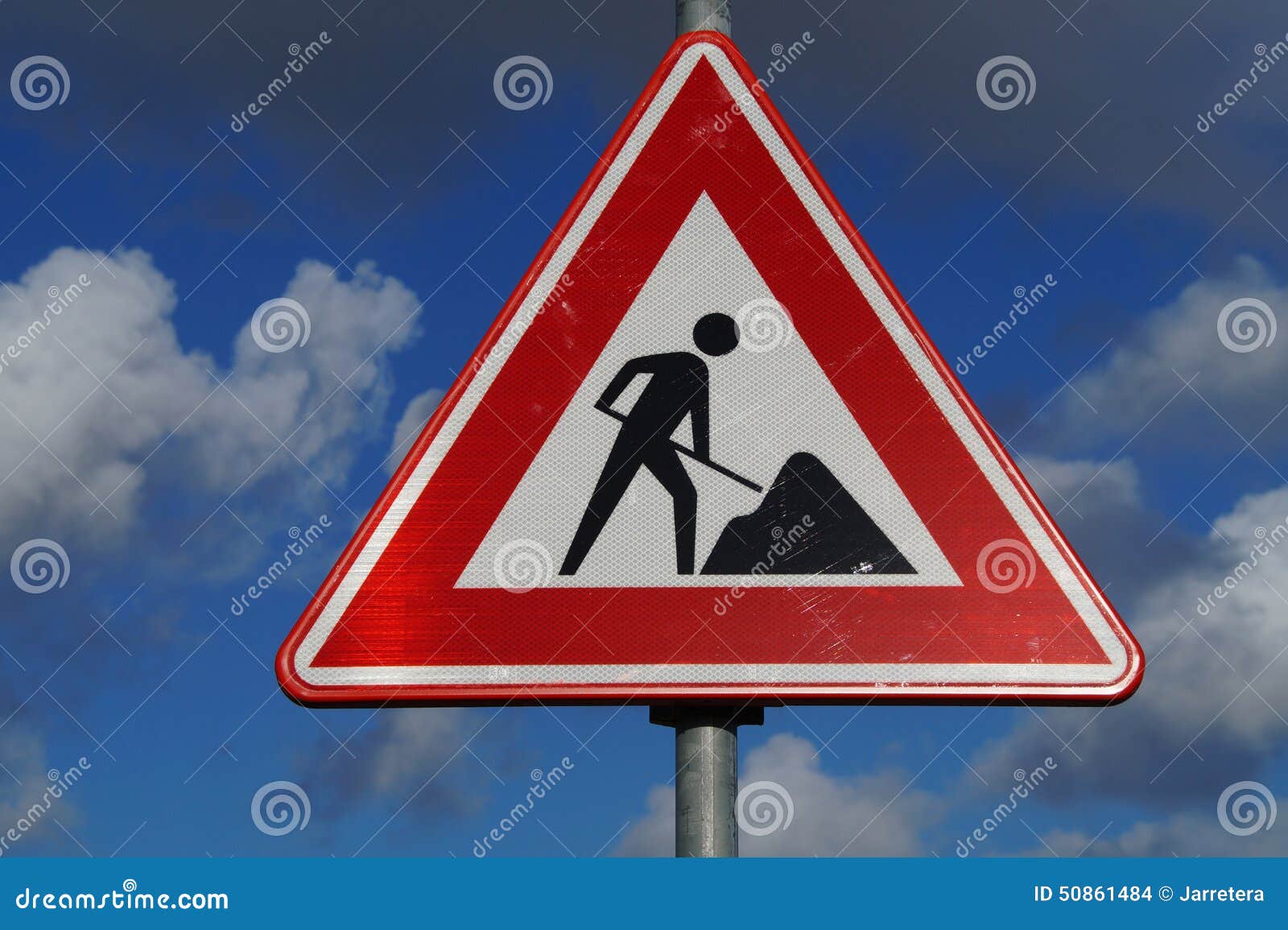 Road Work Warning Signs