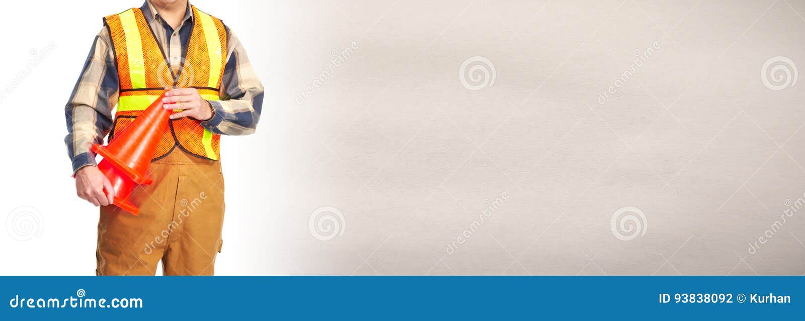 Road Construction Worker Flagger Stock Photo - Image of joiner, collage ...