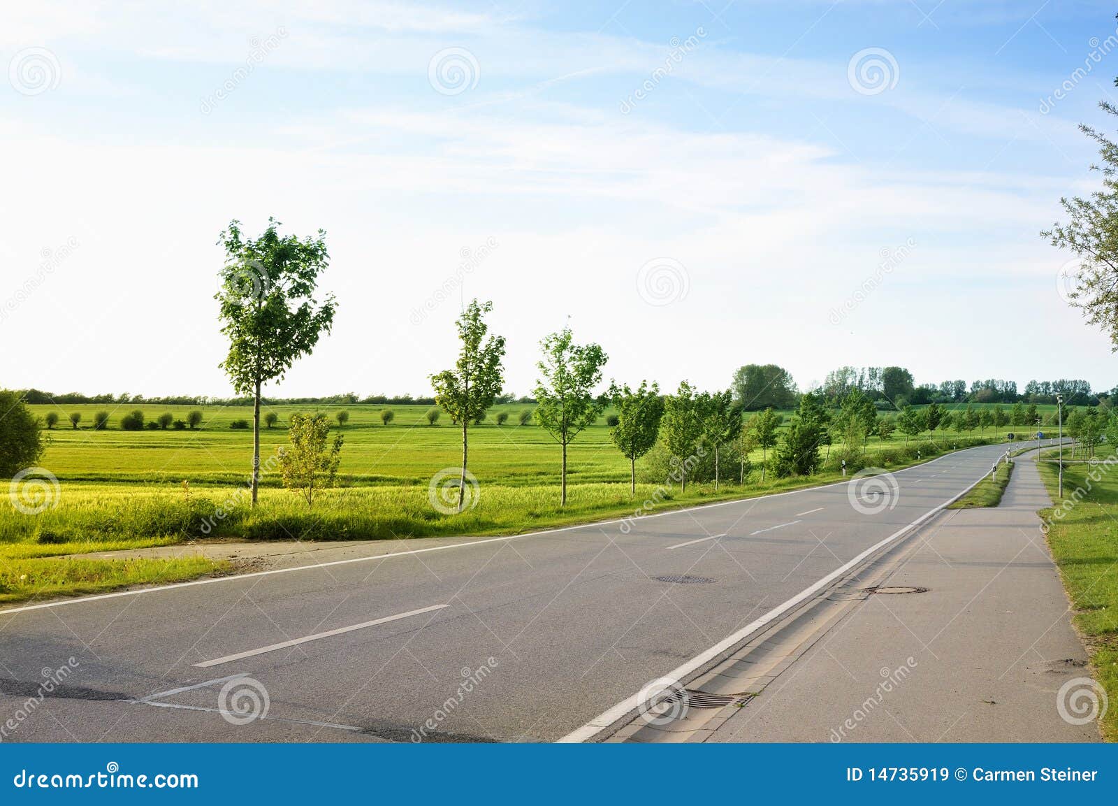 Road in countryside stock image. Image of verge, scenic - 14735919