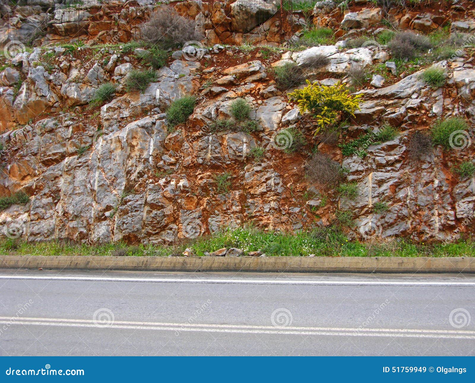 Mountains, road, Crete stock image. Image of krete, bright - 51759949