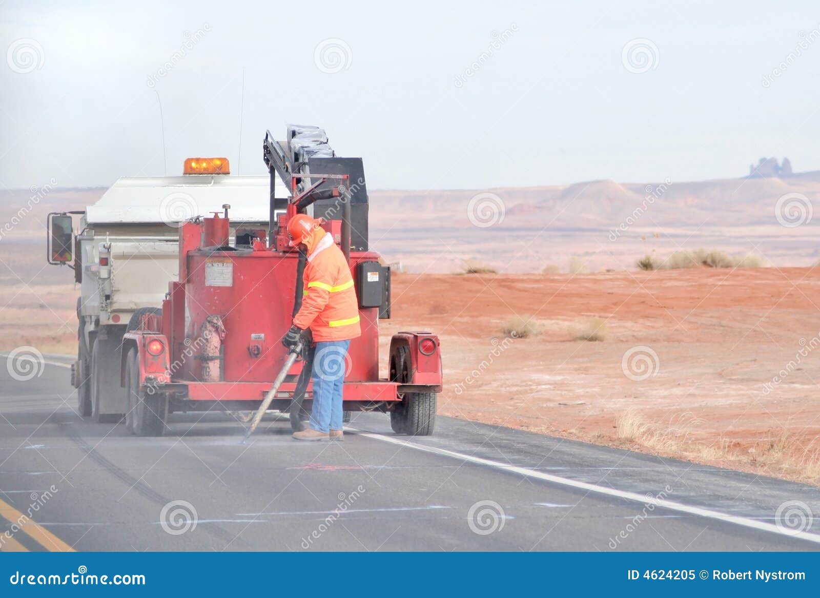 Road Crew editorial image. Image of employment, desert - 4624205
