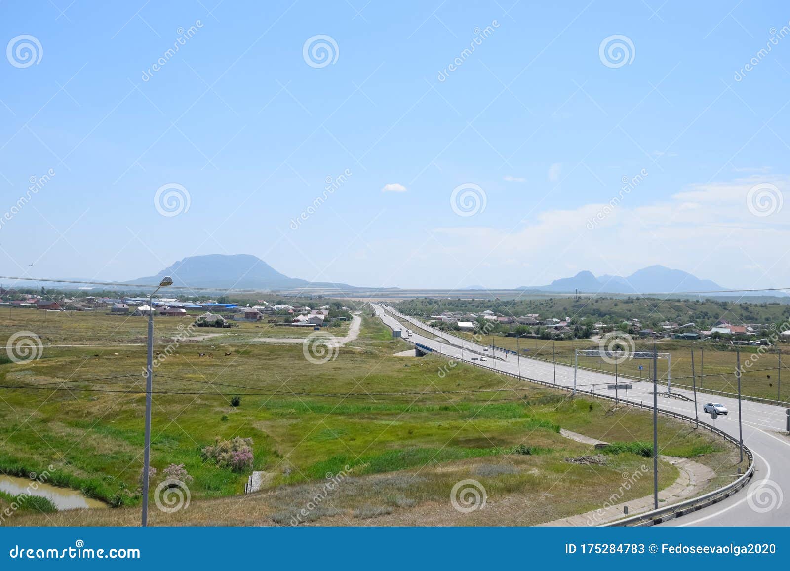Road Crossing is Adjacent To the Secondary Road Stock Image - Image of ...