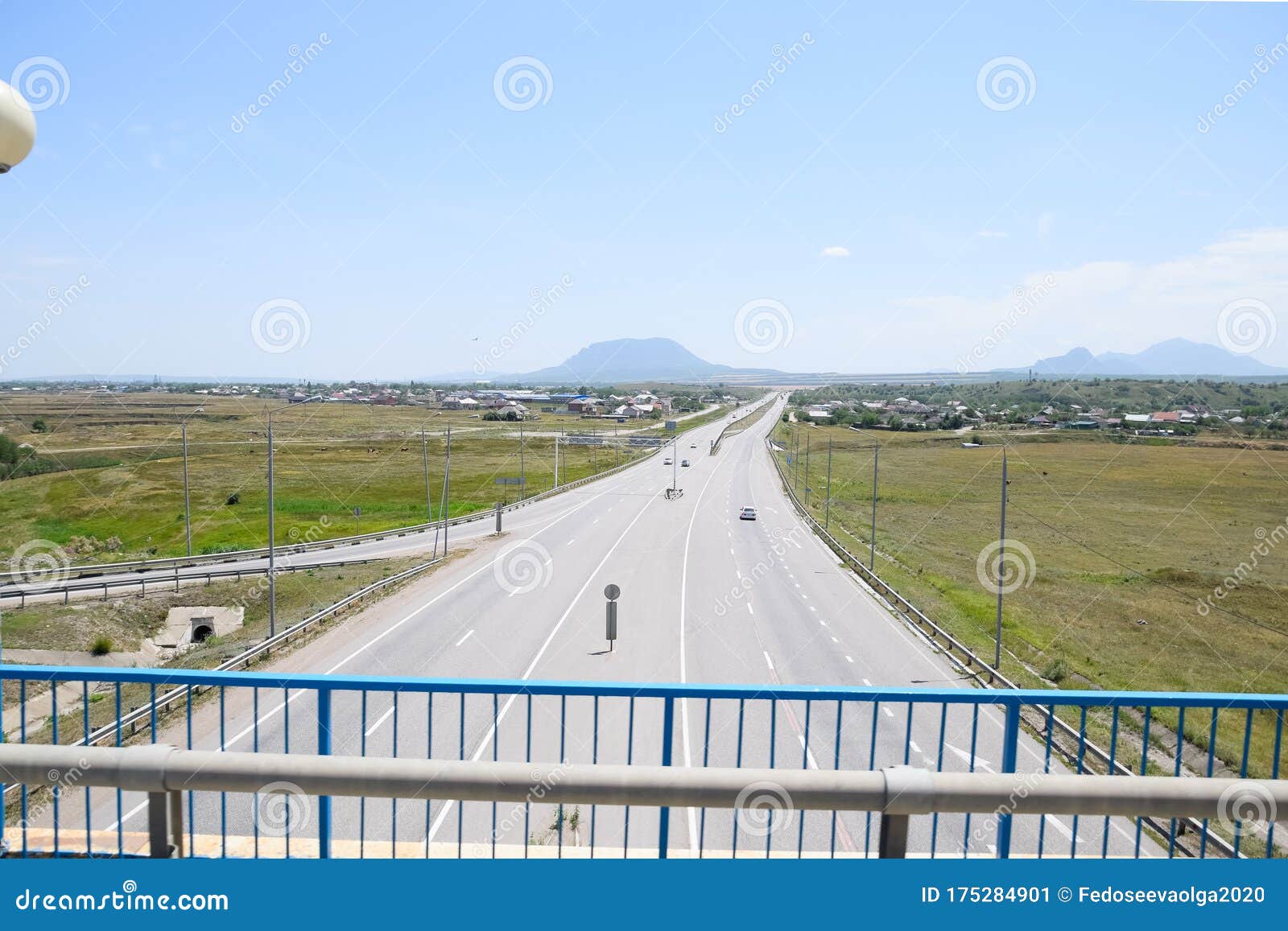 The Road Crossing is Adjacent To Secondary Road Stock Image - Image of ...