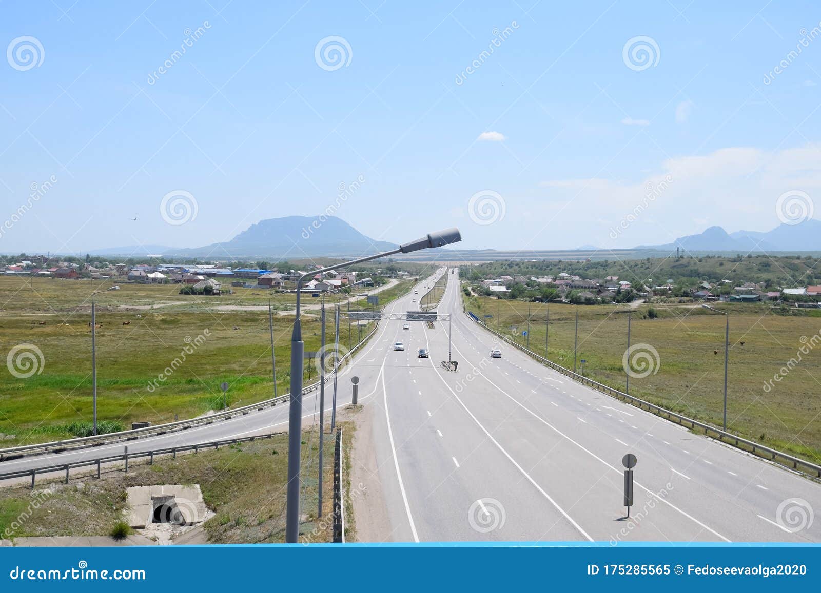 The Road Crossing is Adjacent To Secondary Road Stock Image - Image of ...