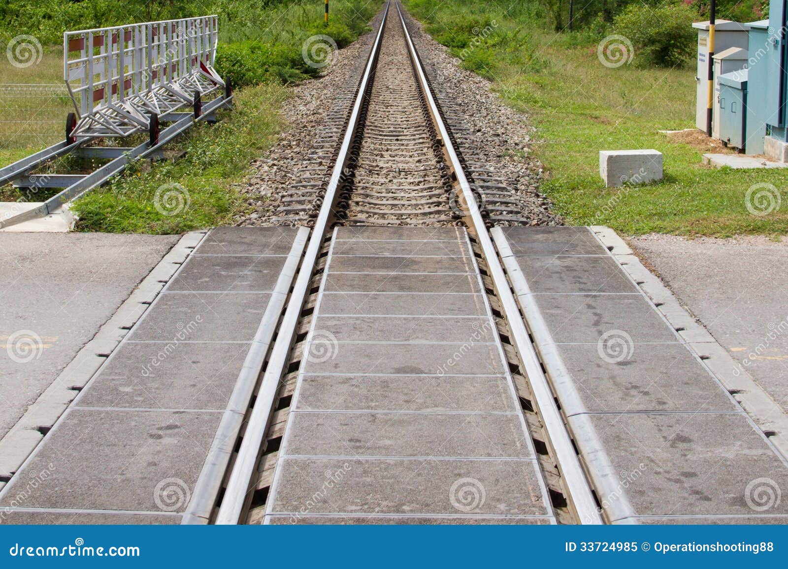 Road crossing the railway stock image. Image of commuter - 33724985