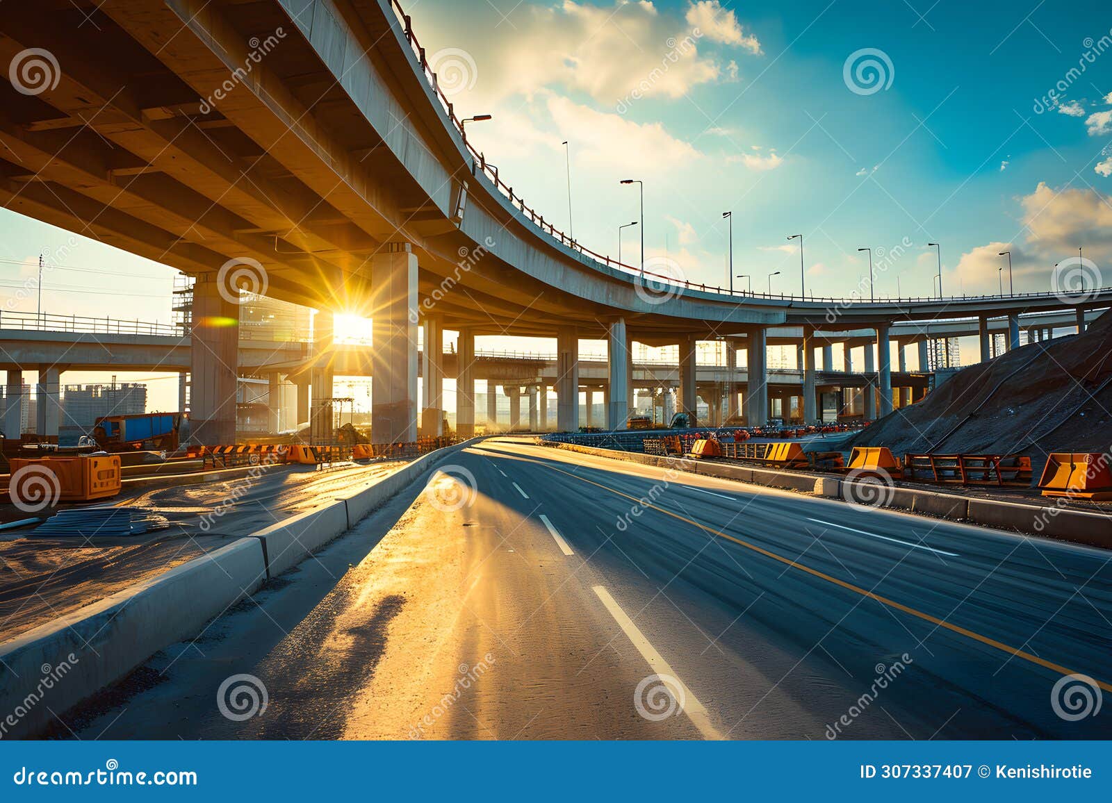 Road Currently Under Construction at Several Levels To Increase Traffic ...