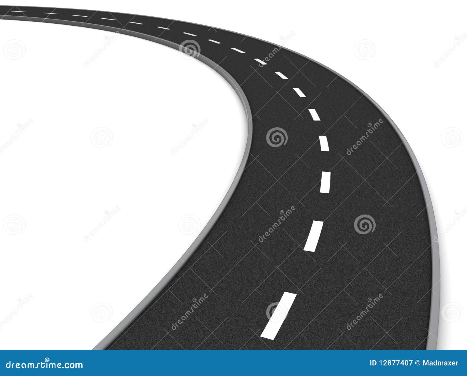 Road curve stock illustration. Illustration of horizon - 12877407