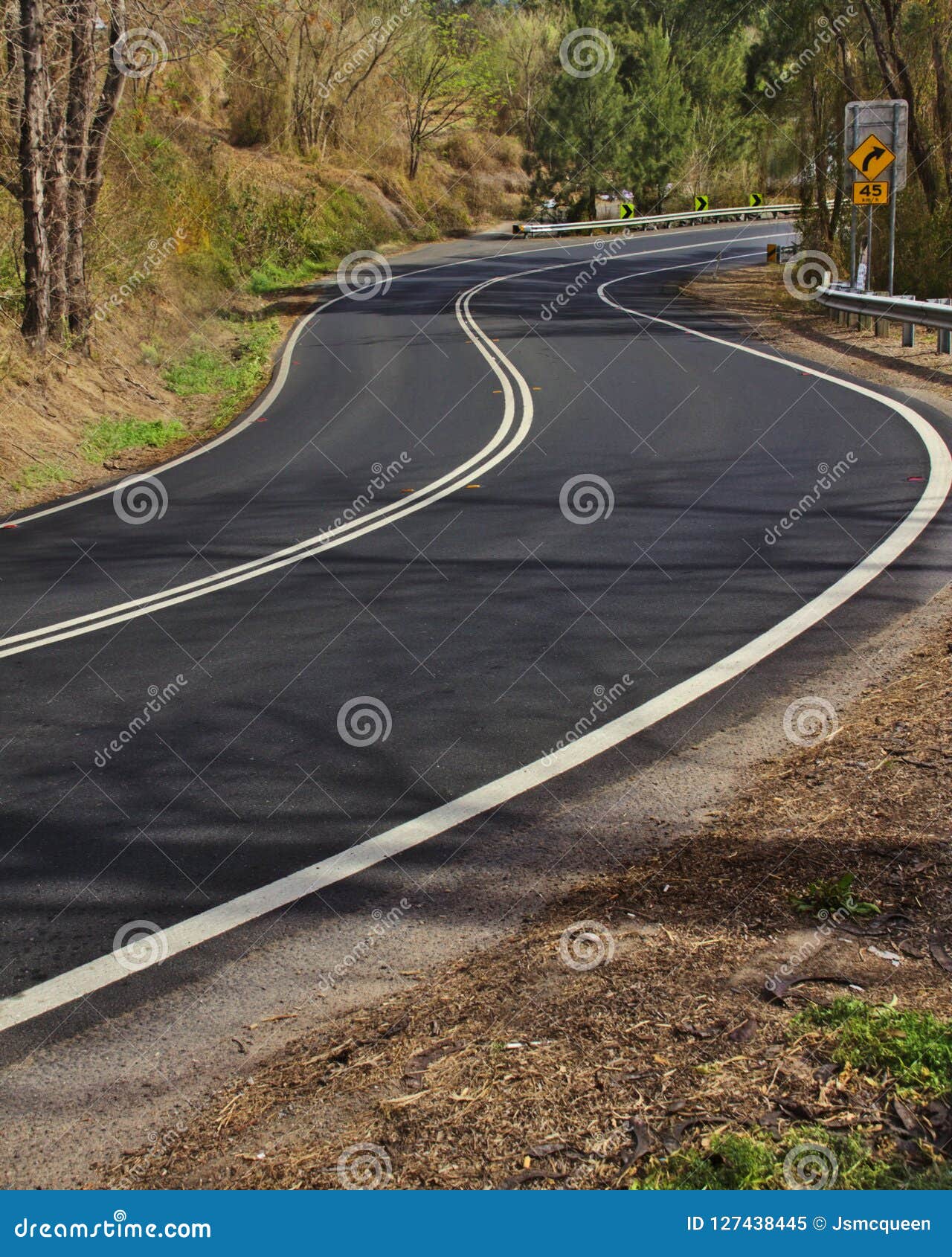 Road Curve stock image. Image of winding, change, direction - 127438445