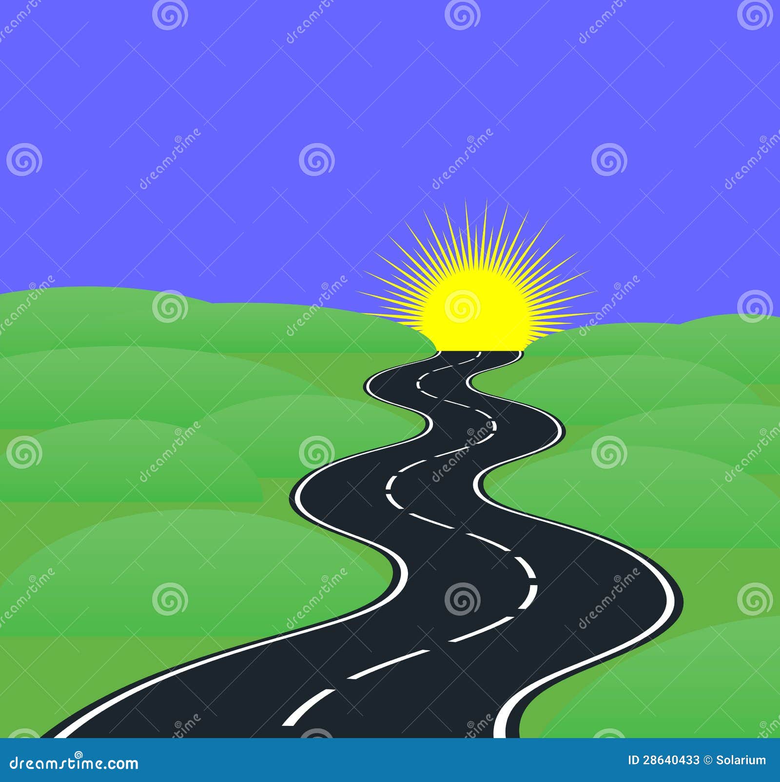 Road Curves Cartoon Vector | CartoonDealer.com #28640433