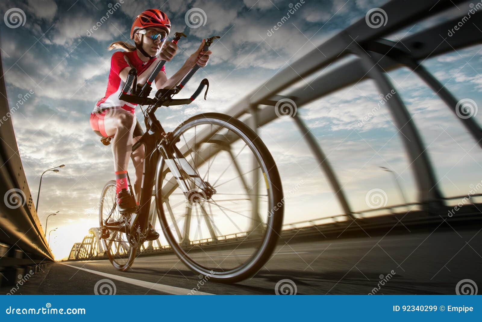 Road cyclist. stock image. Image of bicycle, clouds, cyclist - 92340299
