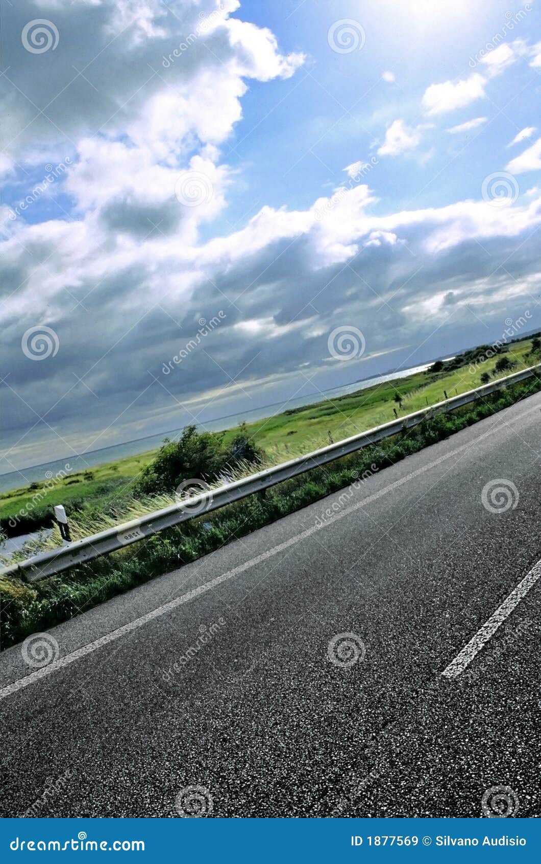 Road in denmark stock image. Image of diagonal, eurpe - 1877569