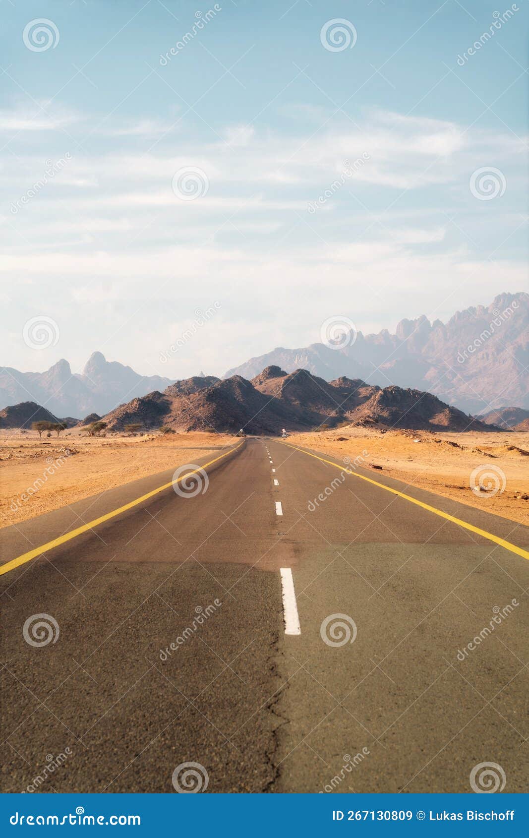 Road through the Desert in Saudi Arabia Taken in May 2022 Stock Image ...