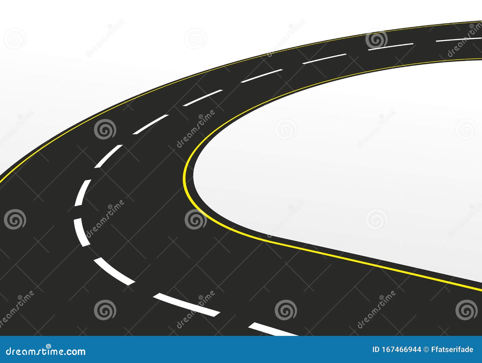 Road design template stock illustration. Illustration of bend - 167466944