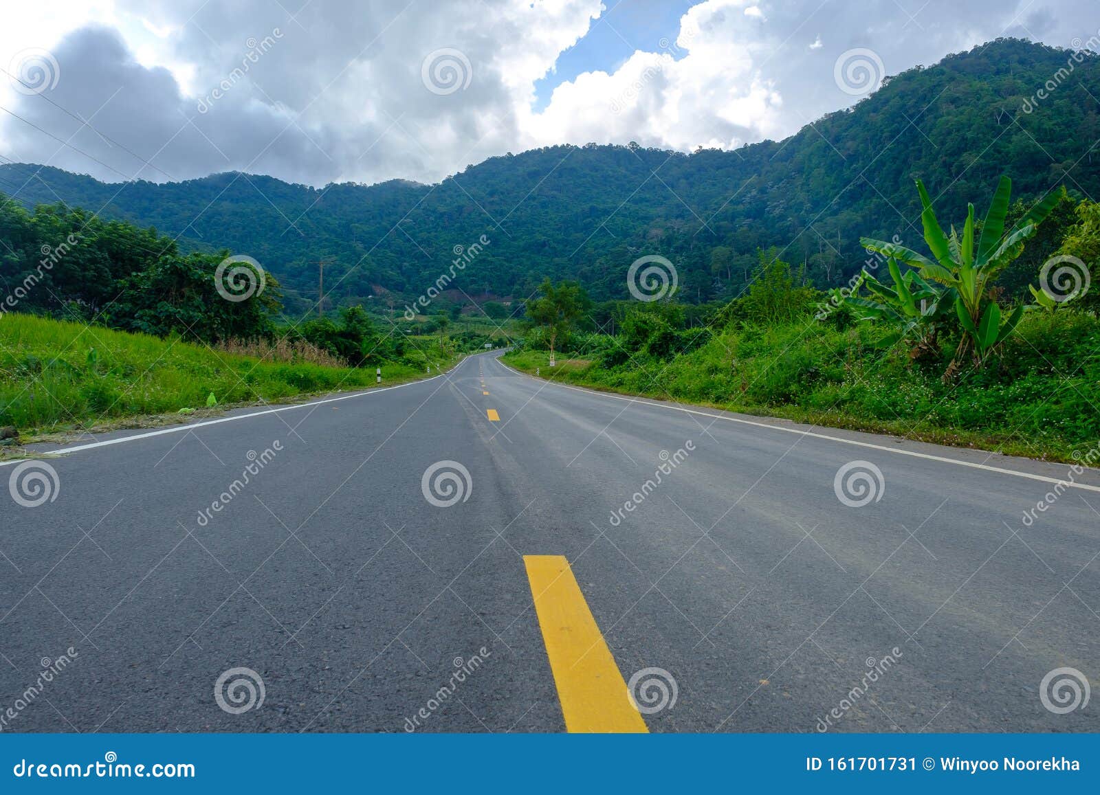 Road into the destination stock image. Image of scenery - 161701731