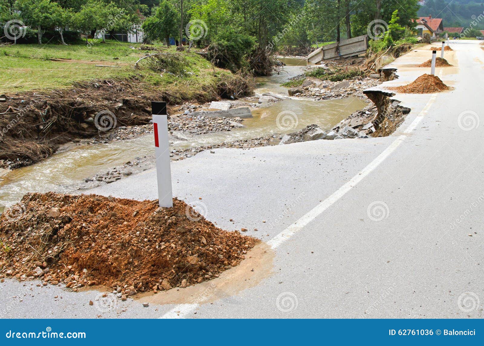 Road destruction stock photo. Image of road, asphalt - 62761036