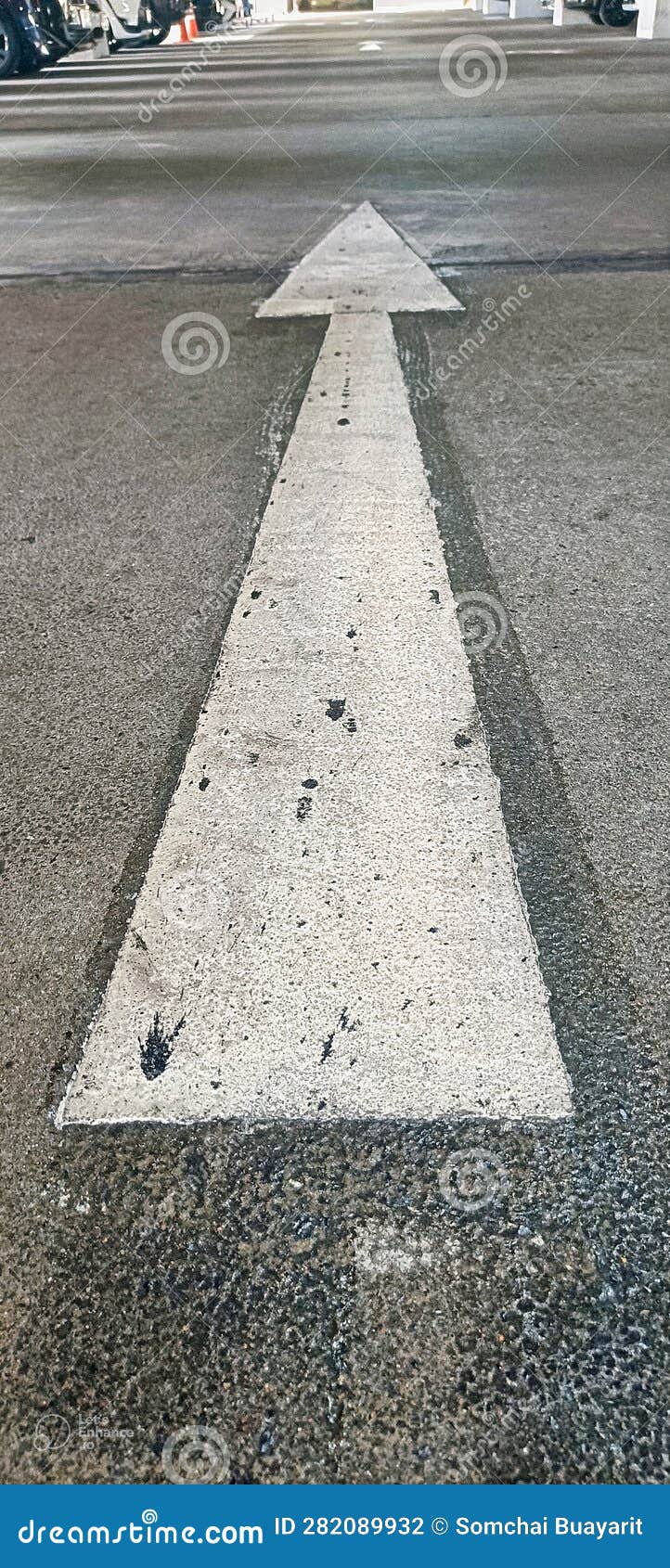 Road Direction Arrow Symbol Stock Photo - Image of infrastructure ...