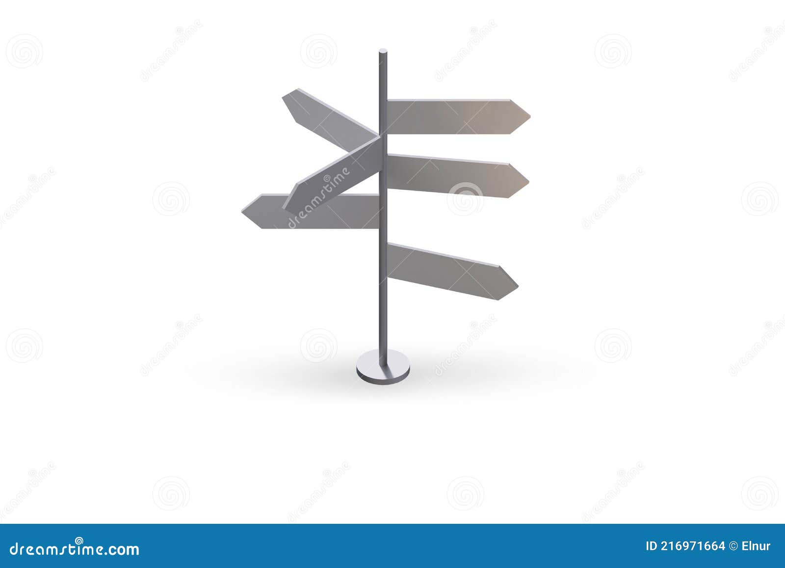 Road Direction Side in Navigation Concept - 3d Rendering Stock ...