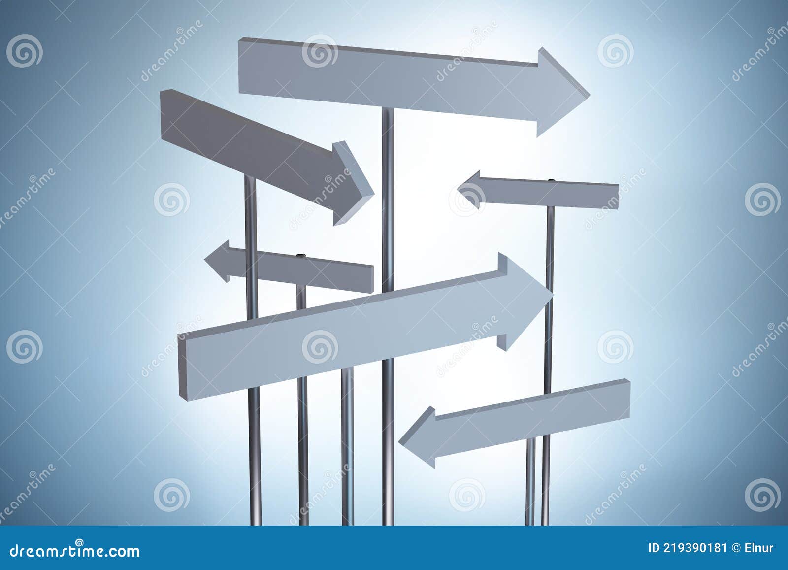 Road Direction Side in Navigation Concept - 3d Rendering Stock ...