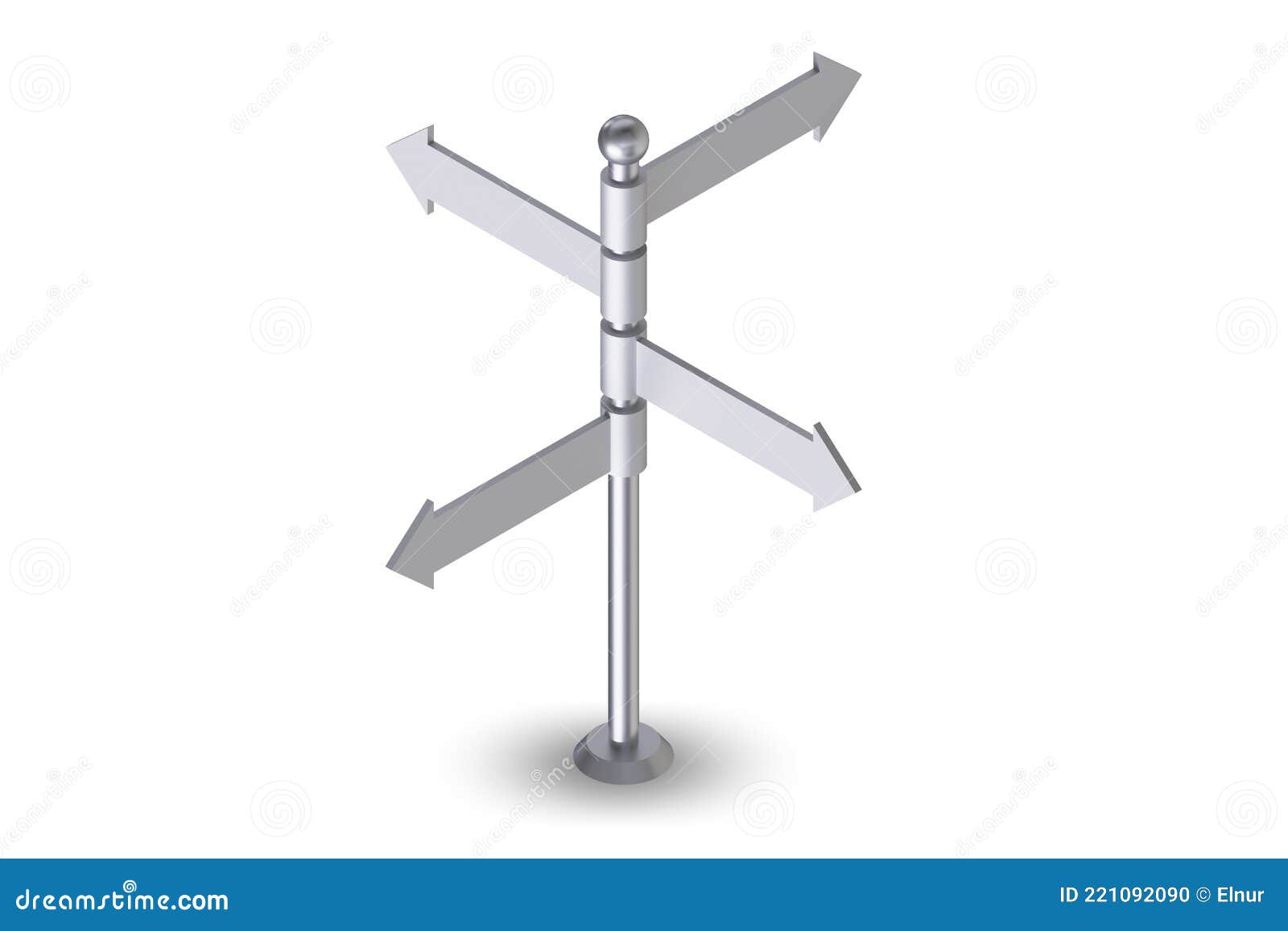 Road Direction Side in Navigation Concept - 3d Rendering Stock ...