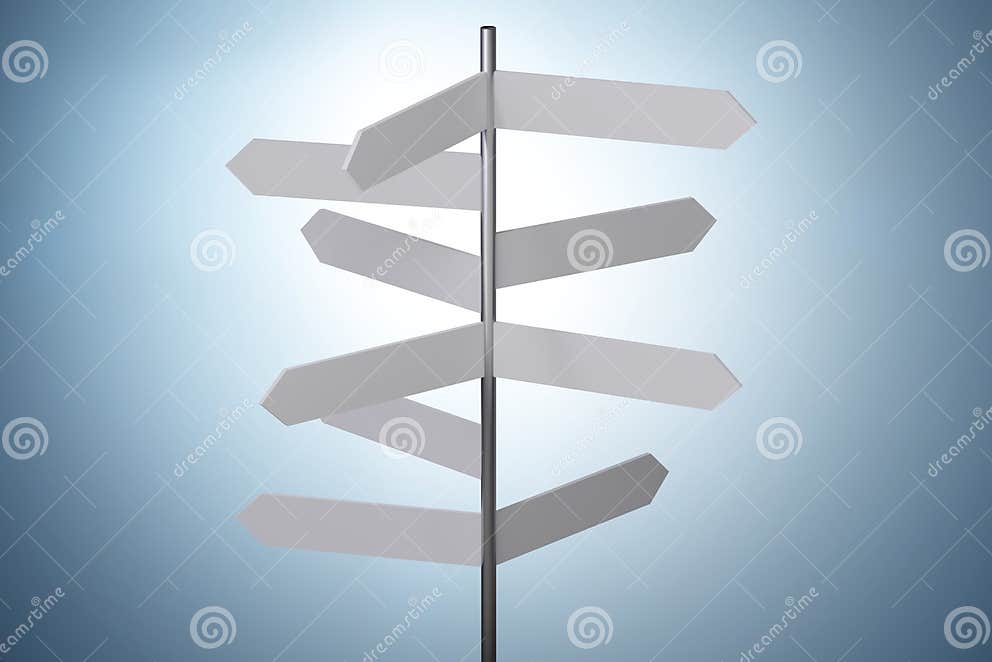 Road Direction Side in Navigation Concept - 3d Rendering Stock ...