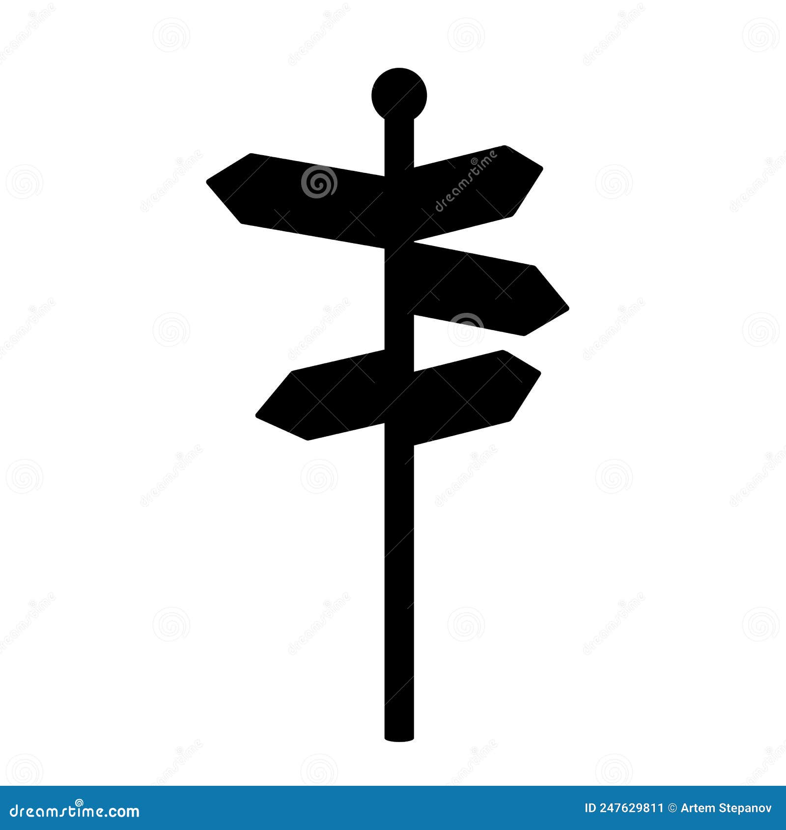 Road Direction Sign Icon stock vector. Illustration of icon - 247629811 Road Direction Sign Icon stock vector. Illustration of icon - 247629811