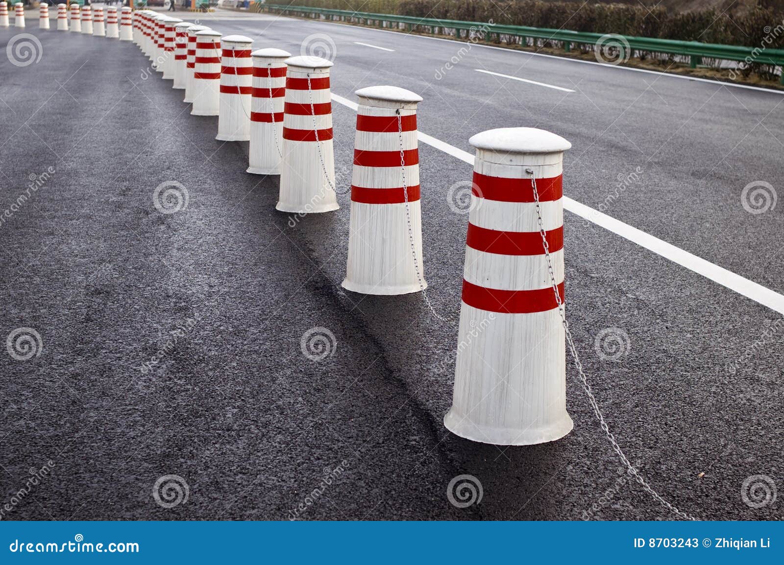 Road dividers stock image. Image of outdoor, safety, street - 8703243