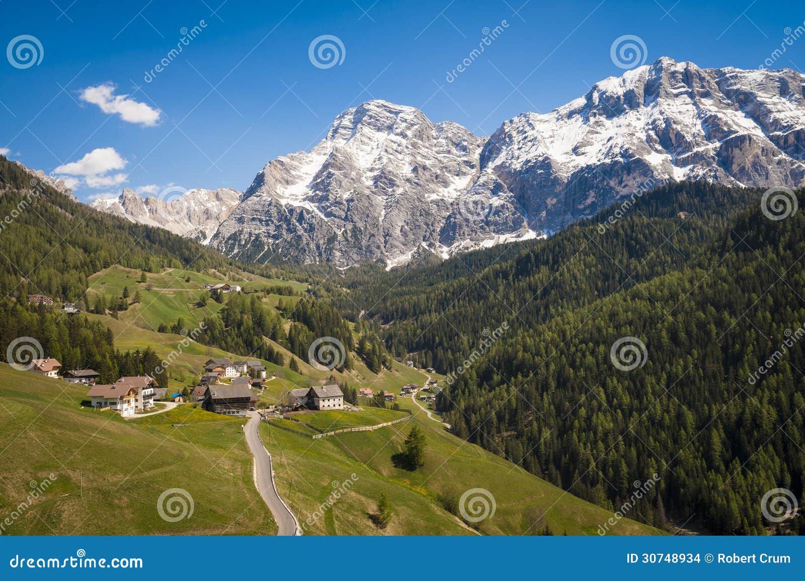 Road in the Dolomite Mountains, Italy Stock Photo - Image of dolomites ...