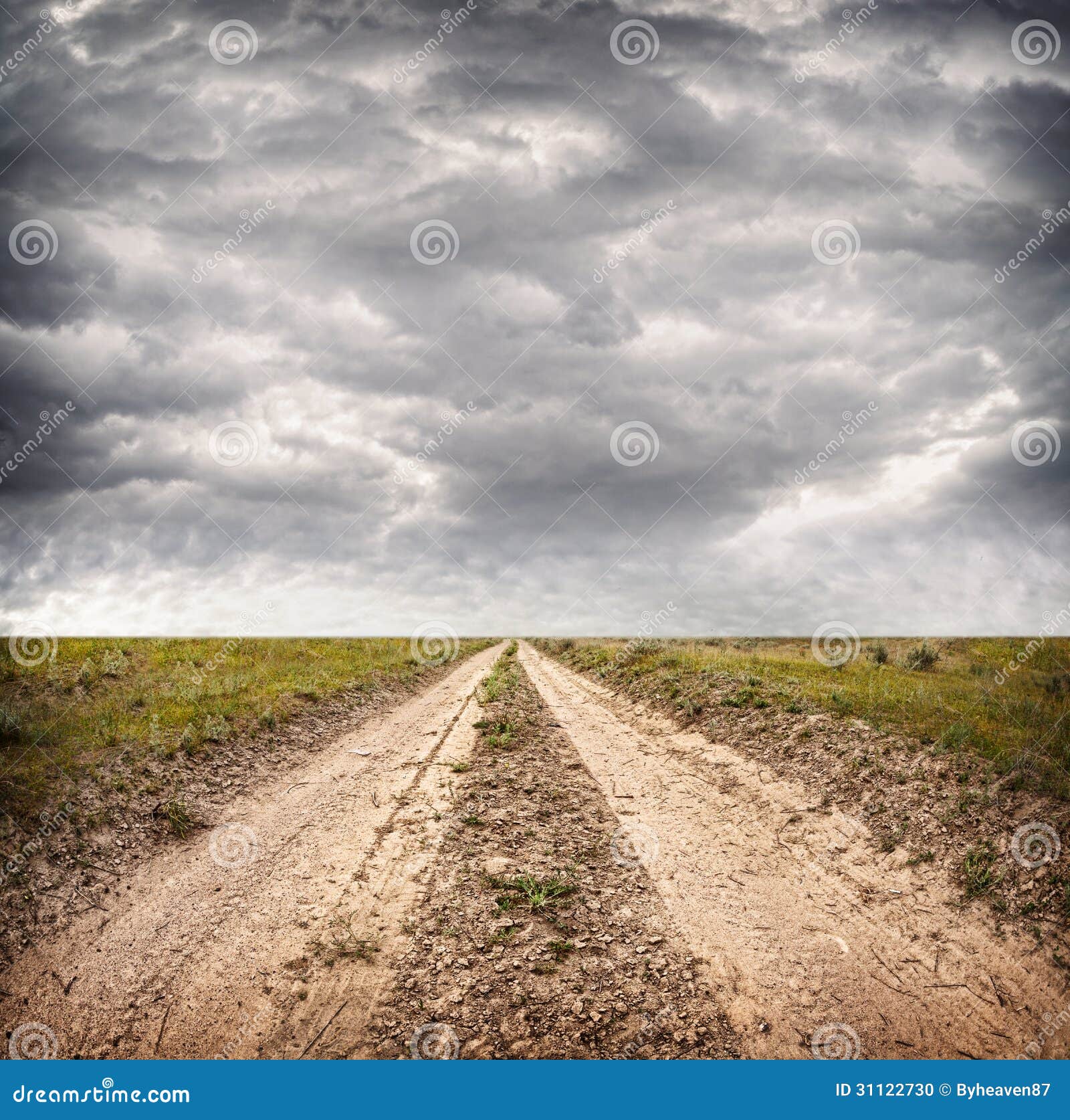 Road and dramatic sky stock photo. Image of asia, green - 31122730