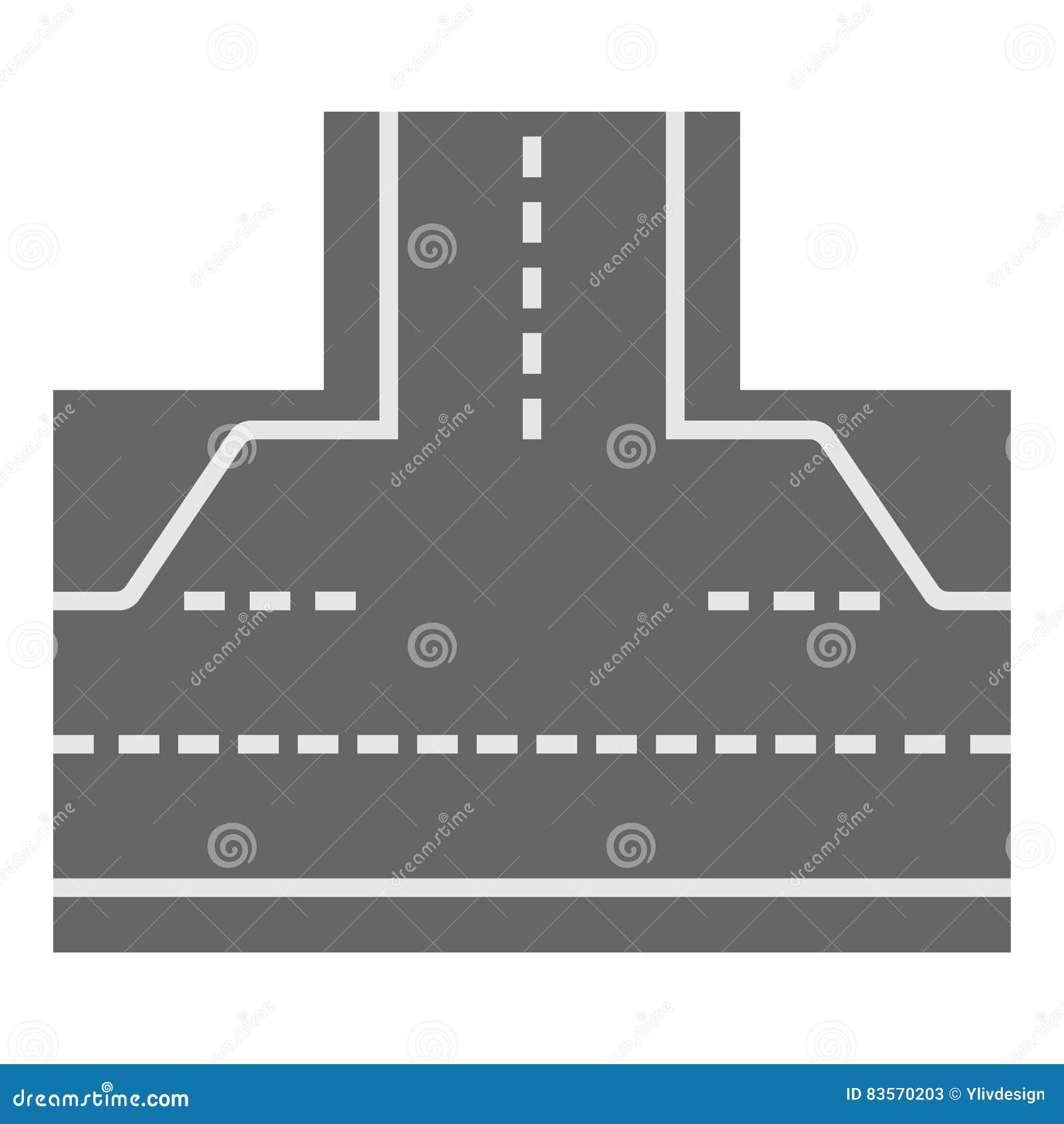 Road Element Icon, Cartoon Style Stock Vector - Illustration of high ...