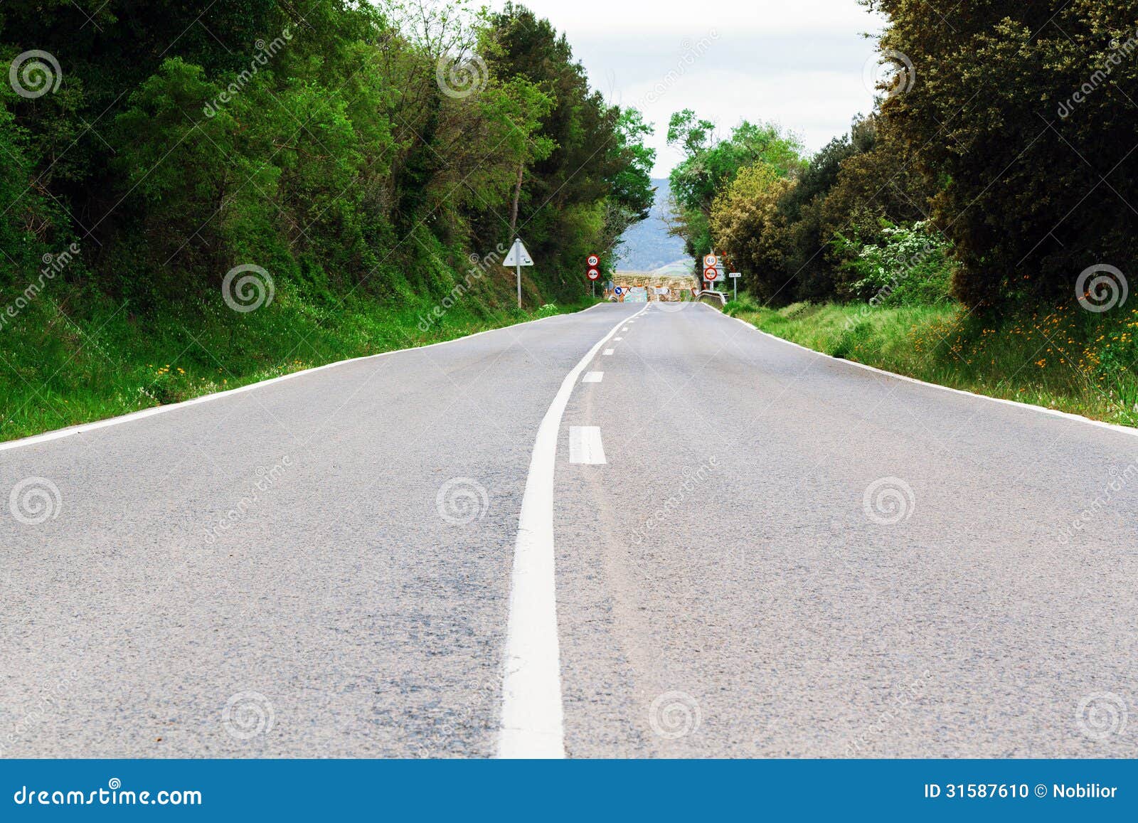 Road stock photo. Image of empty, path, road, limit, curve - 31587610