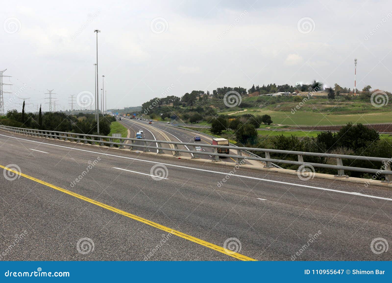 The road into the distance stock image. Image of rest - 110955647