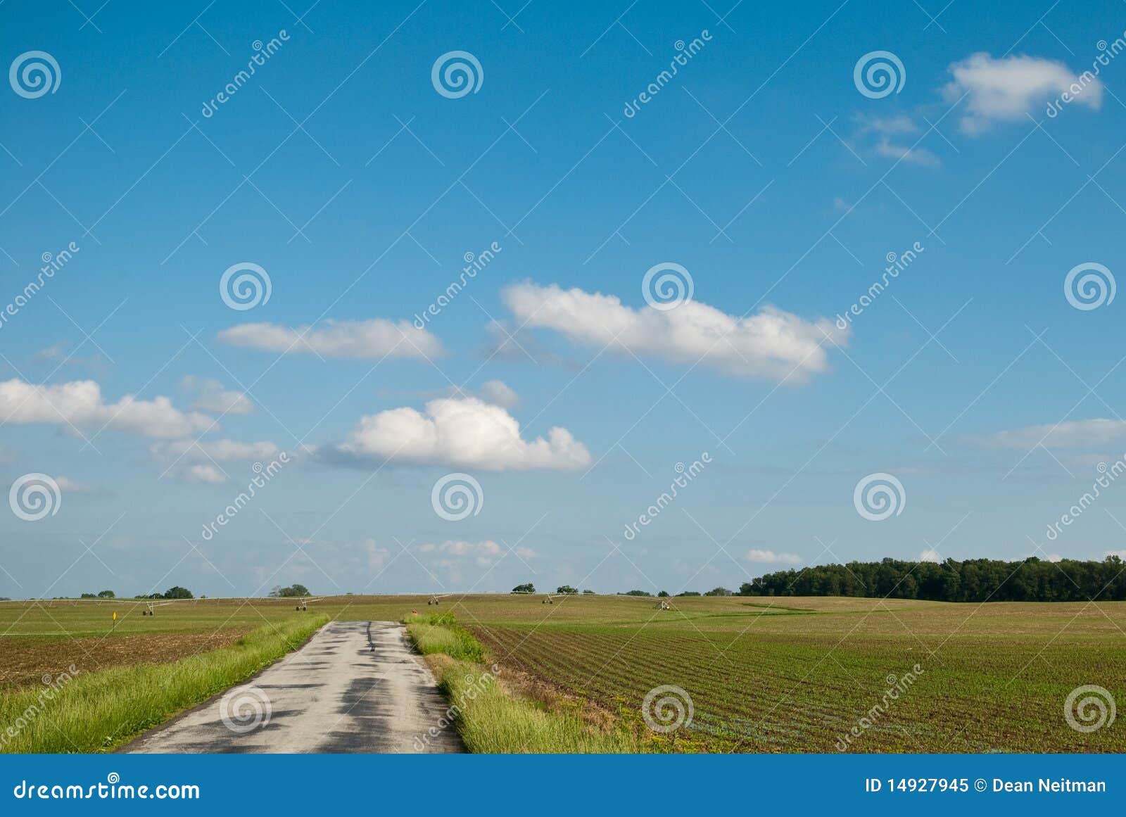 Road through Farm stock image. Image of farming, crops - 14927945