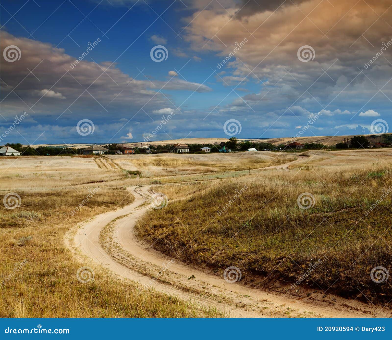 Road in field stock photo. Image of nature, side, field - 20920594
