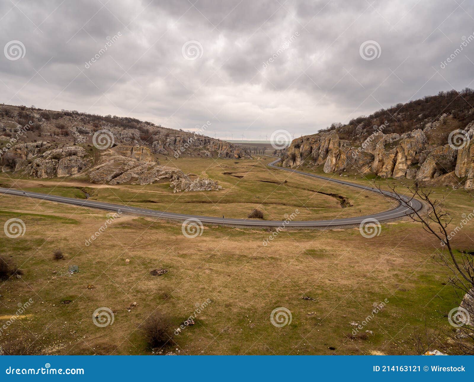 Road and Fields in the Dobruja Region of Romania Stock Image - Image of ...